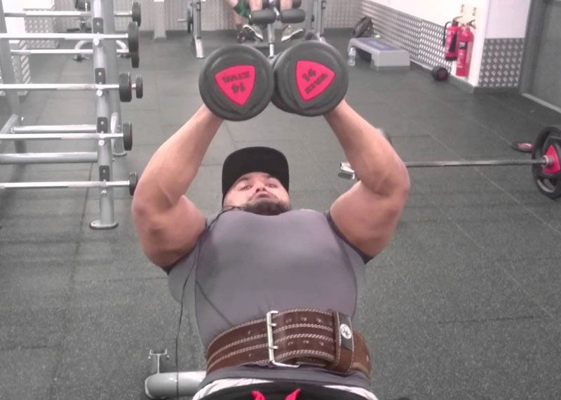 Hex Press for Stronger Pectoral Muscles-Dumbbell Hex Press Procedure
